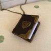 Mini Book Keychain, Tiny Book, Leather Journal, Leather Keychain - Etsy