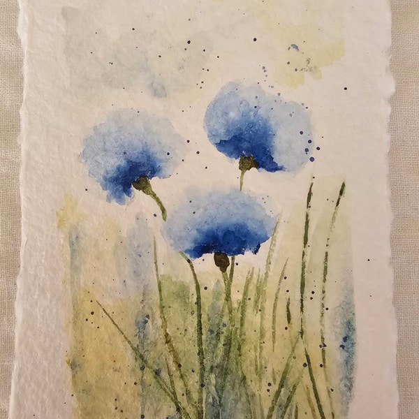 Ultra Thick Handmade Watercolor Paper, Deckled Edge Paper, 500GSM - 15 ...