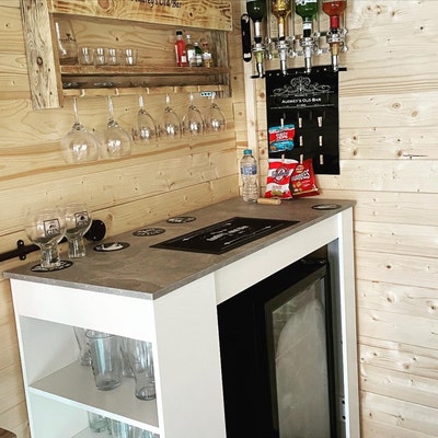 Personalised Gin Shelf / Bar - Etsy UK