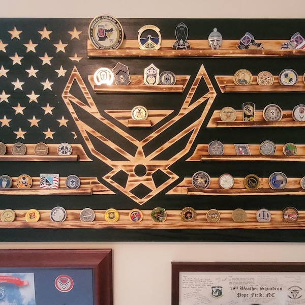 Rustic Wooden U.S. Marine Corp EGA American Flag - Etsy