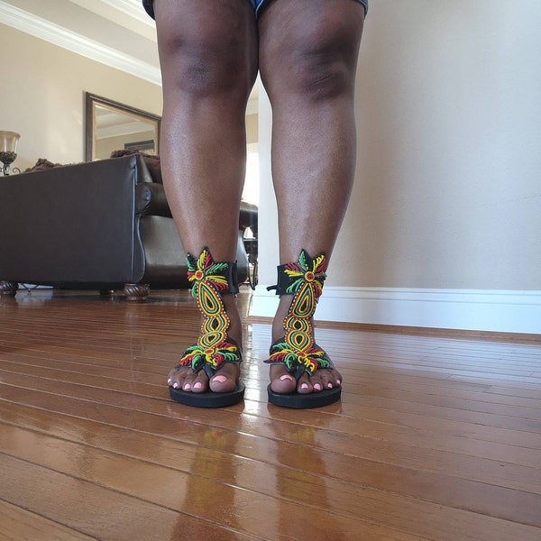 ON SALE! African Gladiator Sandal/rasta Sandals/sandals for Women ...