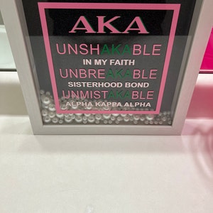 Personalized AKA Shadow Box - Etsy