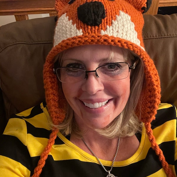 Adult Hand Knit “becky” and “wrath of Becky” Fox Hat - Etsy