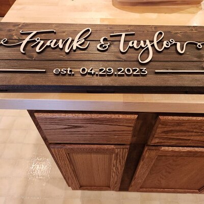 First Name Sign, Wedding Gift, Girlfriend Gift, Boyfriend Gift ...