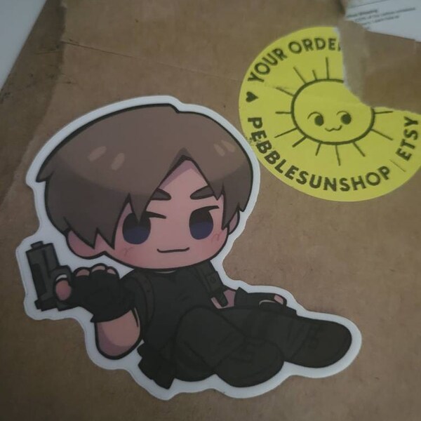 Leon Kennedy | Resident Evil | 3" Matte Vinyl Stickers - Etsy