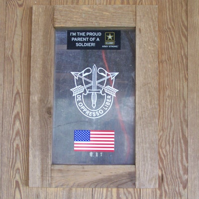 Military Unit Patch Embedded in a USA Flag Vinyl Decal - Etsy