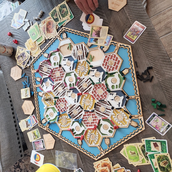 Catan-inspired Boardgame - Laser Template & Glowforge Files - Etsy