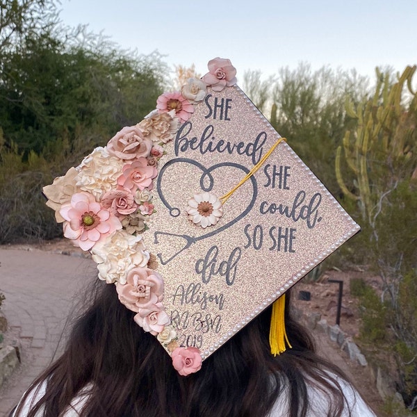 Graduation Cap Topper Cute Enough to Stop Your Heart Customize for ...