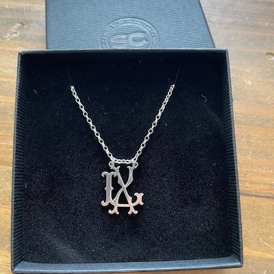 Personalised Handmade Sterling Silver Initials Monogram Necklace ...