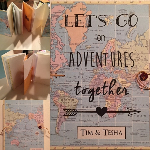 Personalized Adventure Book With Choice of Map and Travel Quote - Etsy