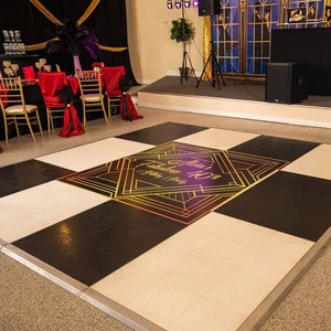 Custom Wedding Dance Floor Decal Removable Personalized | Etsy