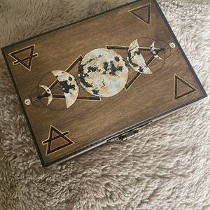 Tarot Box Gold Moon - Etsy