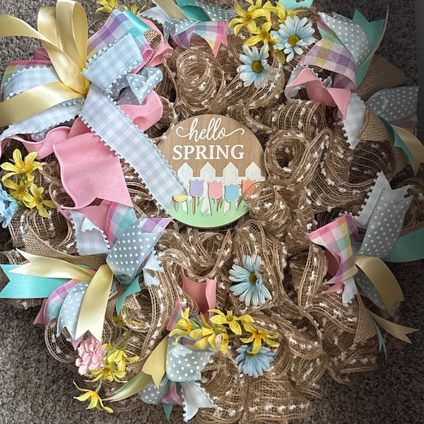 Farmhouse Everyday Wreath, Everyday Door, All Year Long Wreath, Neutral ...