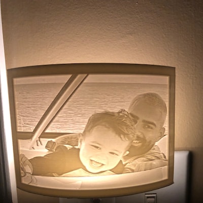 Custom Photo Lithophane Night Light - Etsy
