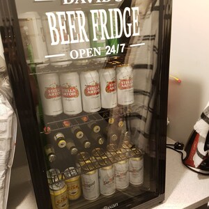 Personalised Beer Fridge Sticker / Decal - Etsy UK