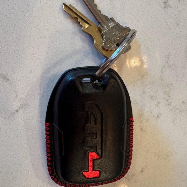 For Fits AT4 Denali , Siera EV & Chevy Z71 ZR2 RST Keychain Leather Key ...