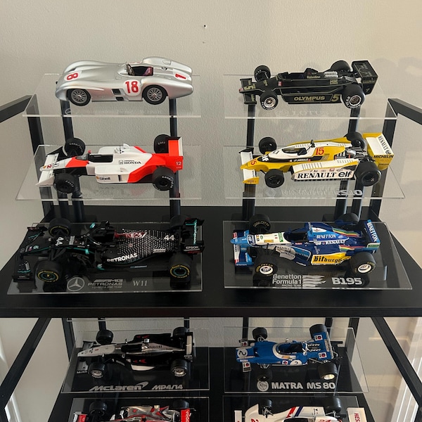 1:24 Scale Model, 2 Tier, Angled Desktop Display Stand Suits Formula 1 ...