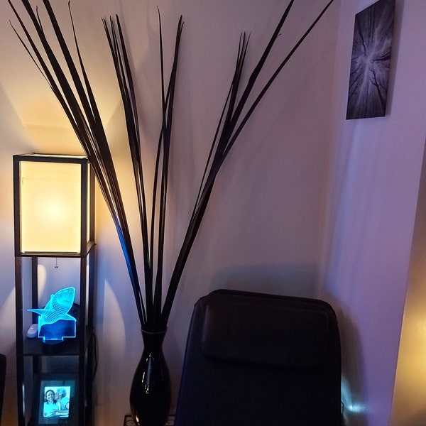 40" Black Cacho Palm Grass/branches/centerpiece Decor/ Winter ...
