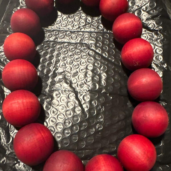 50MM AKUMA Style Black Wooden Monk Beads.16in Short Style. Engraving ...