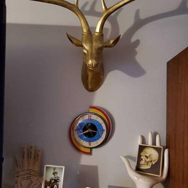 Mid Century Modern Wall Clock - Atomic, Jetsons, Retro Style for Home ...