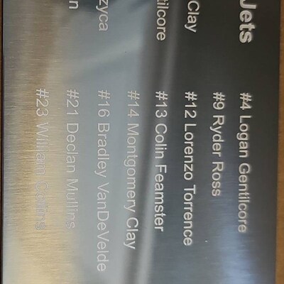 Bright Brass Engraved Plate Engraving Customized Metal Name Plate ...