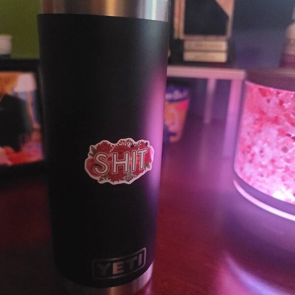 Shit Sticker | Stickers for Hydroflask | Laptop Stickers | Flower ...