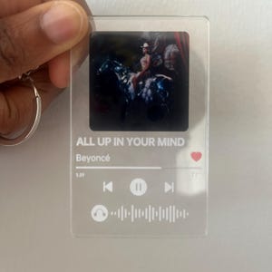 Album Cover Custom Acrylic Keychain for Music Lovers, Personalized ...