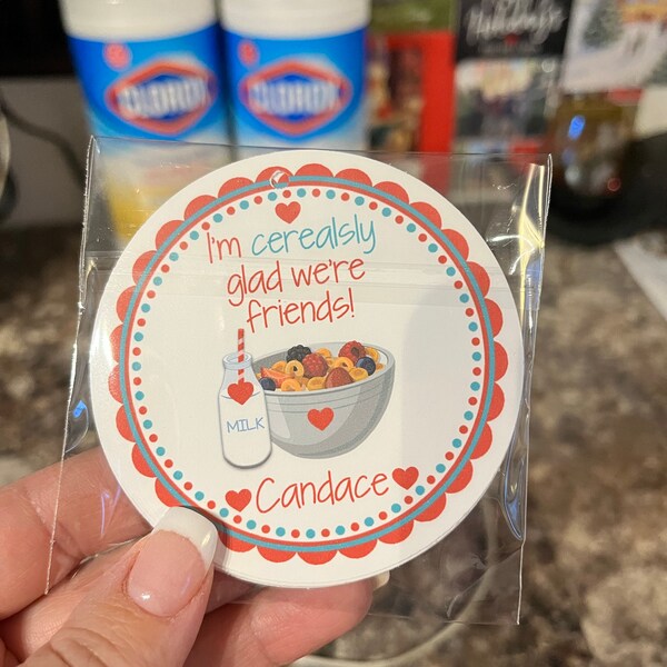 Cerealsly Valentine, Cerealsly Tag, Cereal Valentine Tag, Cereal ...