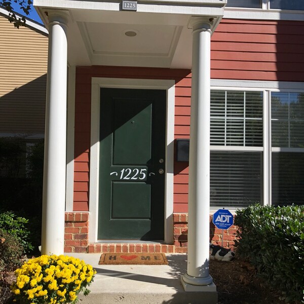 Address Decal | Front Door Numbers | Outdoor Script Vinyl Decal - Etsy