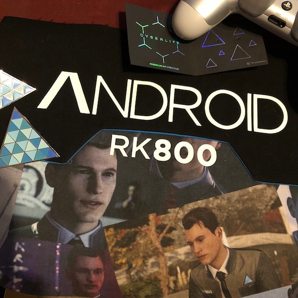 Connor RK800 Iron on / Heat Transfer Vinyl Decals for Cosplay (DBH ...