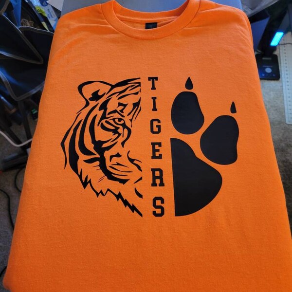 Tigers Digital Download | Tiger Print | Editable Tigers Mascot SVG for ...