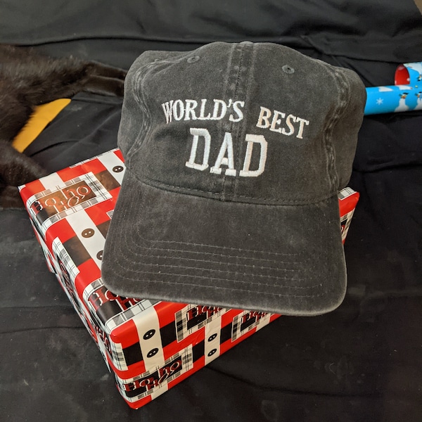 World's Best Dad Cap Dad Hat Dad Cap Embroidered Hat Father's Day Gift ...