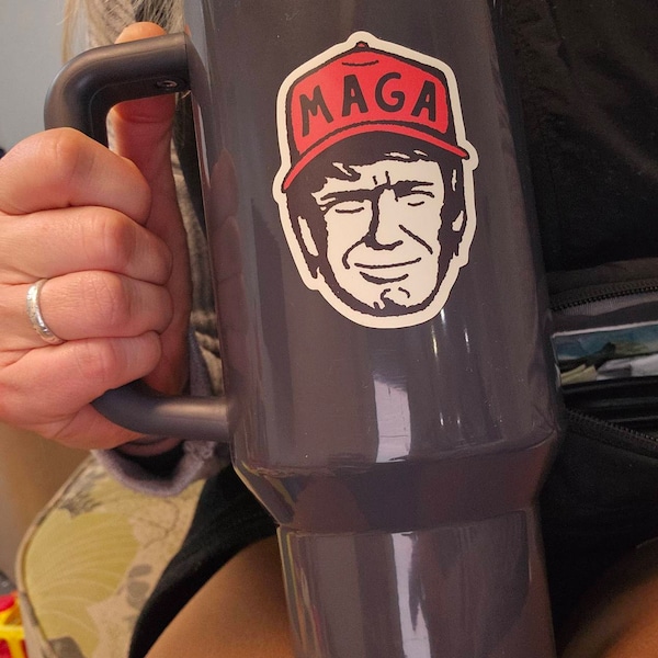 TRUMP STICKER 3x3 - Donald Trump Sticker No.4 - Sticker Mule - MAGA ...