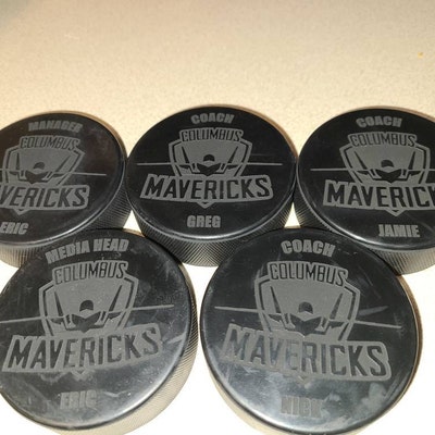Custom Engraved Hockey Puck, Year End Player Coach Gift, Team Logo ...