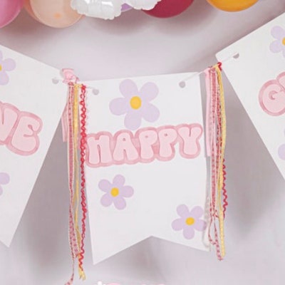 Daisy Banner, Daisy Birthday Banner, Daisy Party Decor, Daisy Birthday ...