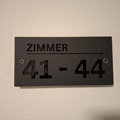 12 Inch Modern House Numbers and Letters, Custom Mid-century Modern ...