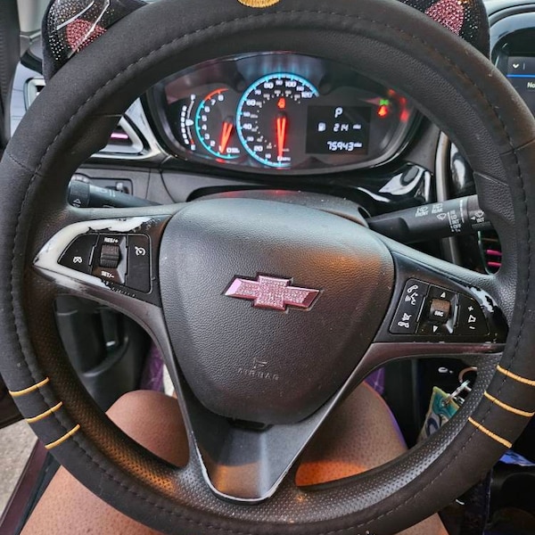 Retro Fashion Beige Brown Steering Wheel Cover,custom Text Four Seasons ...