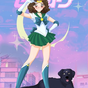 Personalised Sailor Moon Portrait / Custom Sailor Moon Art - Etsy
