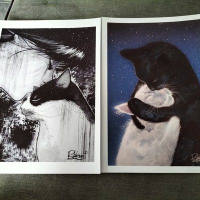 Holy Cat by Raphaël Digital Art Print - Etsy