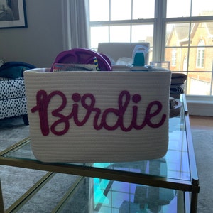 Personalized Basket, Monogrammed Basket, Custom Name Basket, Monogram ...
