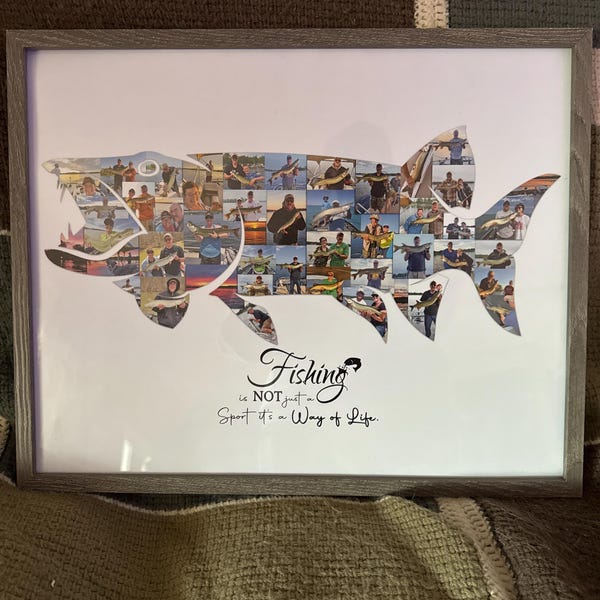 Bass Fish Photo Collage | Bass Fishing | Bass Fish SVG | Bass Fishing ...