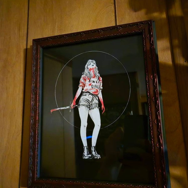 Metallic Ornate Red Picture Frame- Victorian Gothic Picture Frame- A5 ...