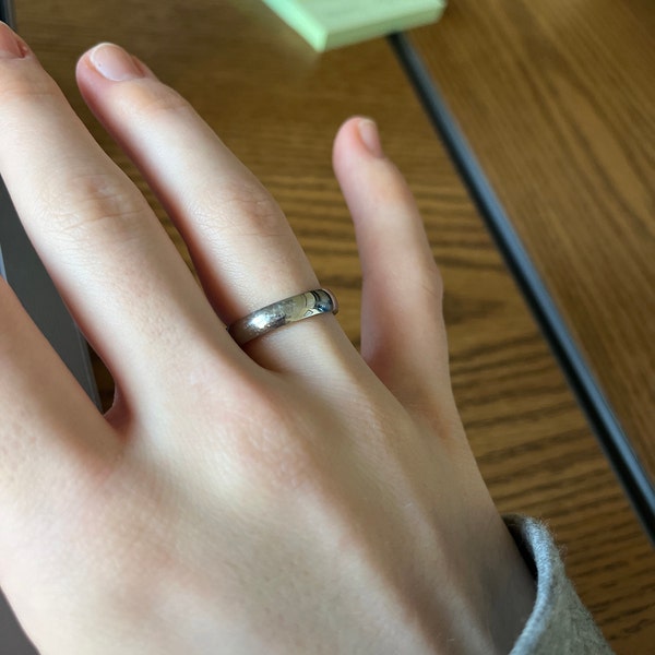 Simple Stainless Steel Ring, Basic Band, Size 7-13, Handcrafted Steel ...