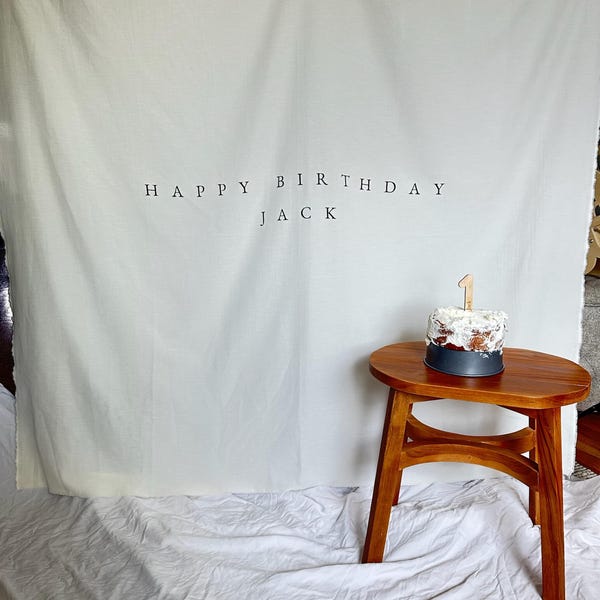 Custom Birthday Sign, Personalised Birthday Name Flag, Birthday Banner ...