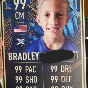 Personalised FIFA Card Football Gift ICON Father's Day FIFA 23 Football ...