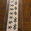 Viking Warrior Runes (set of 14) - Viking Tattoo / Runes Temporary ...