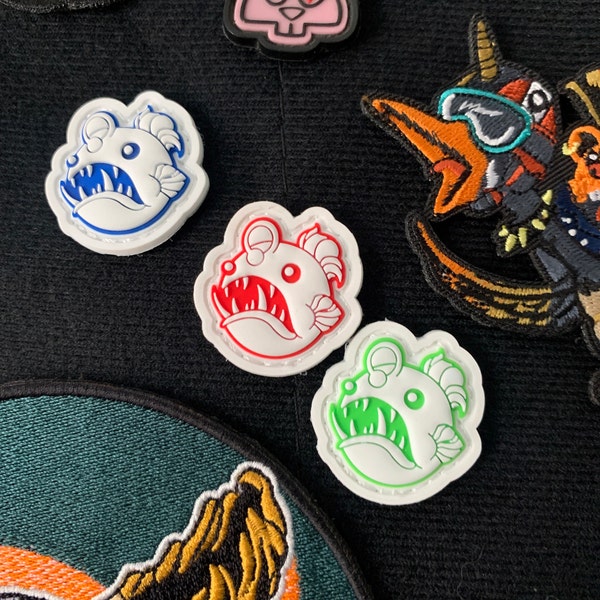 Tiny Angler Fish Glow Sticker | Anglerfish, Spooky, Ghost, Halloween ...