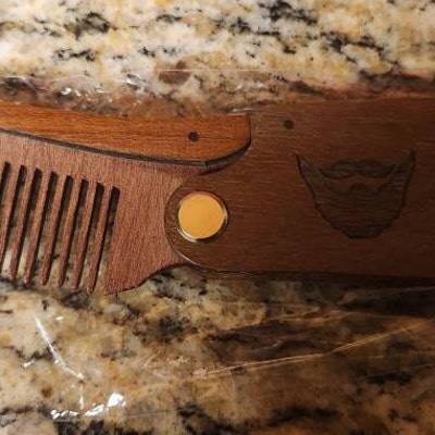 Custom Engraved Beard Comb, Personalized Wooden Comb, Groomsmen Gift ...
