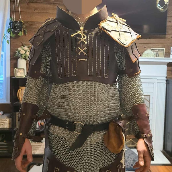 Leather Leg Armor Pattern PDF Viking Norser LARP Roleplay Medieval Do ...