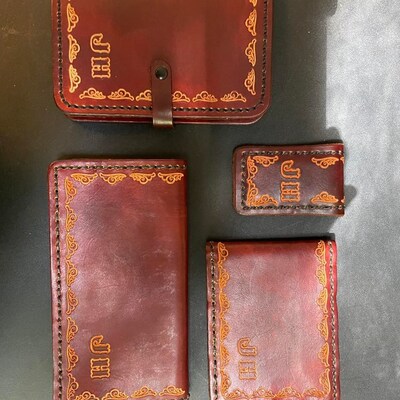 Red Leather Checkbook Cover Red Custom Leather Checkbook - Etsy